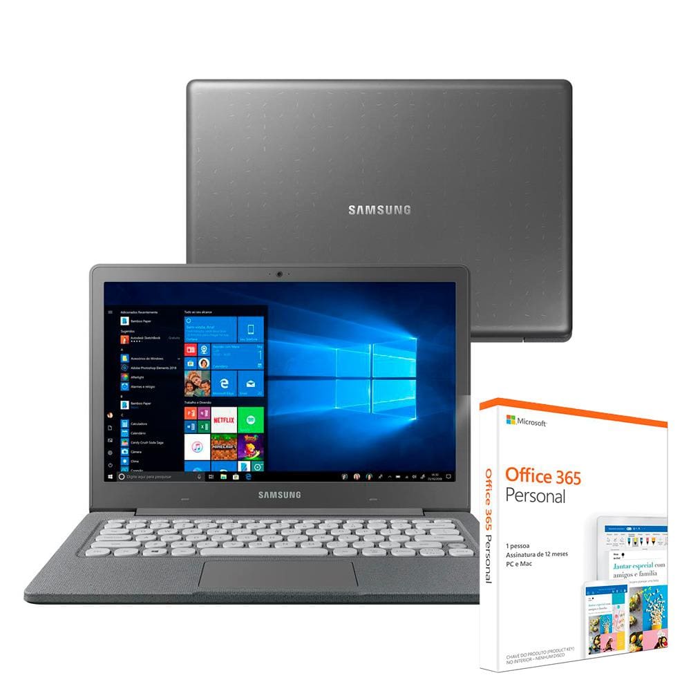 Notebook samsung flash f30 aquarela13 3 intel celeron n4000 4gb de ram ...