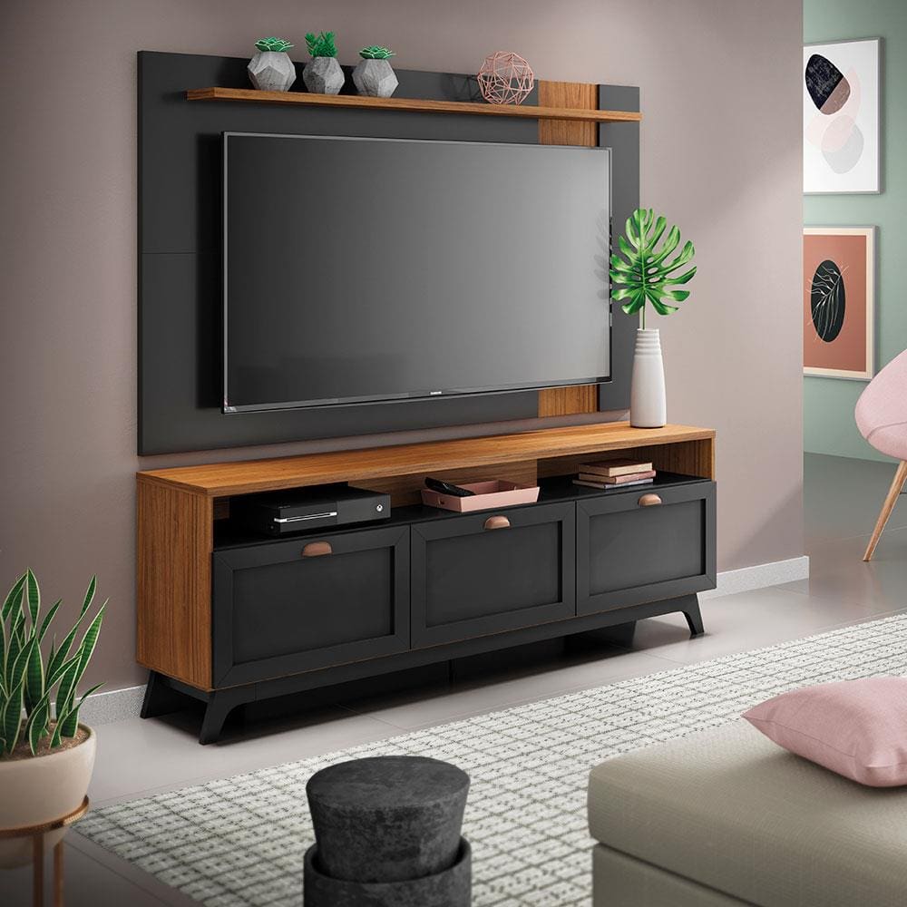 Rack para sala com painel colibri moveis | Pontofrio