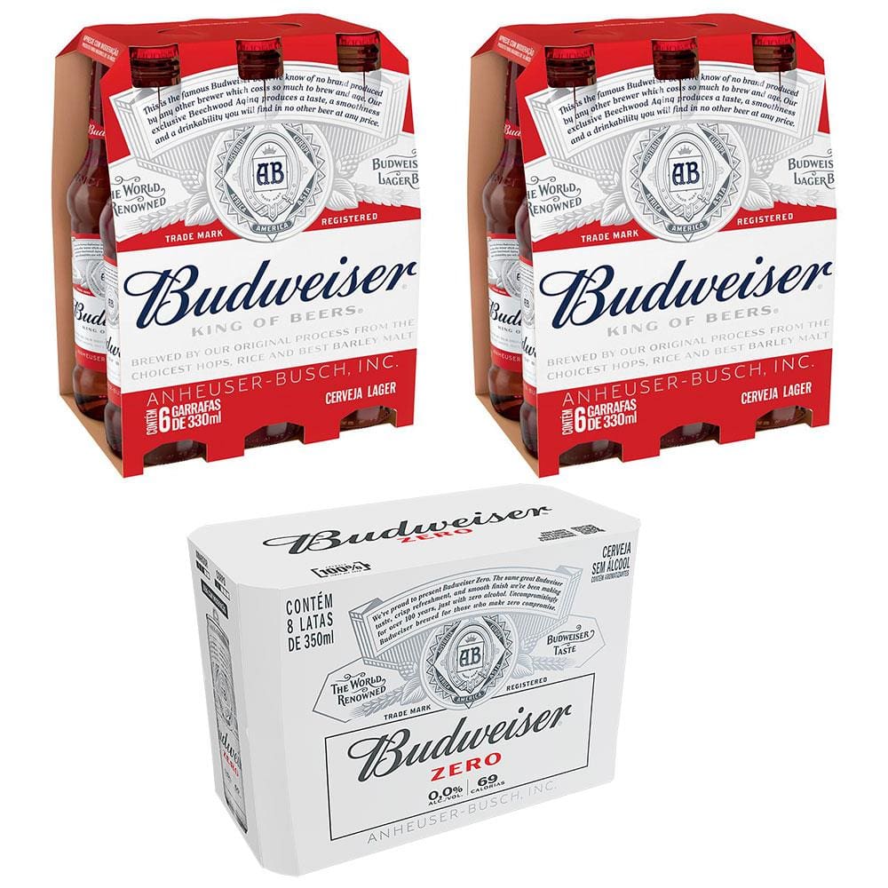 Cerveja Budweiser Long Neck 330ml - 12 | Ponto
