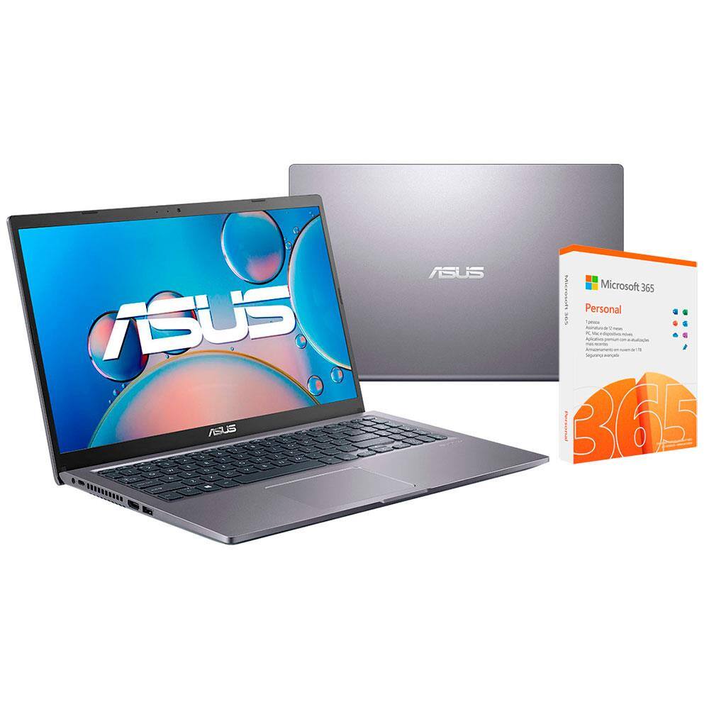 Notebook asus intel core i3 1115g4 4gb 256gb ssd windows 11 tela nanoedge 15 6 cinza x515ea ...