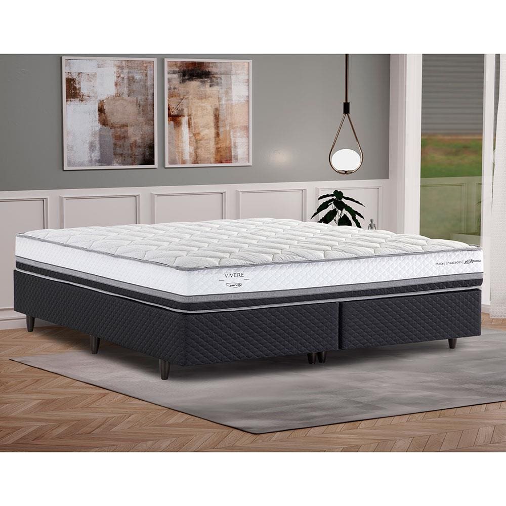 Cama box king herval max | Pontofrio