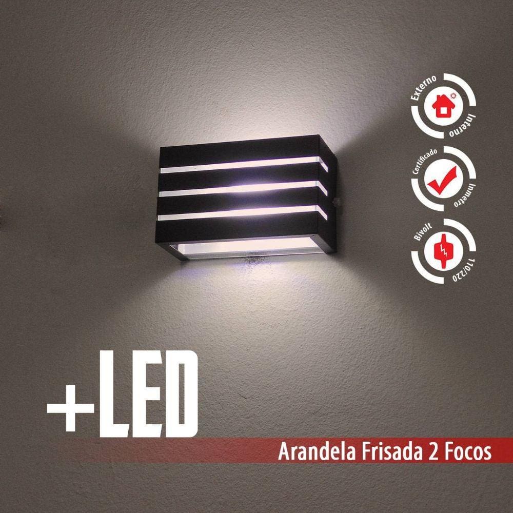 Arandela muro de led | Pontofrio