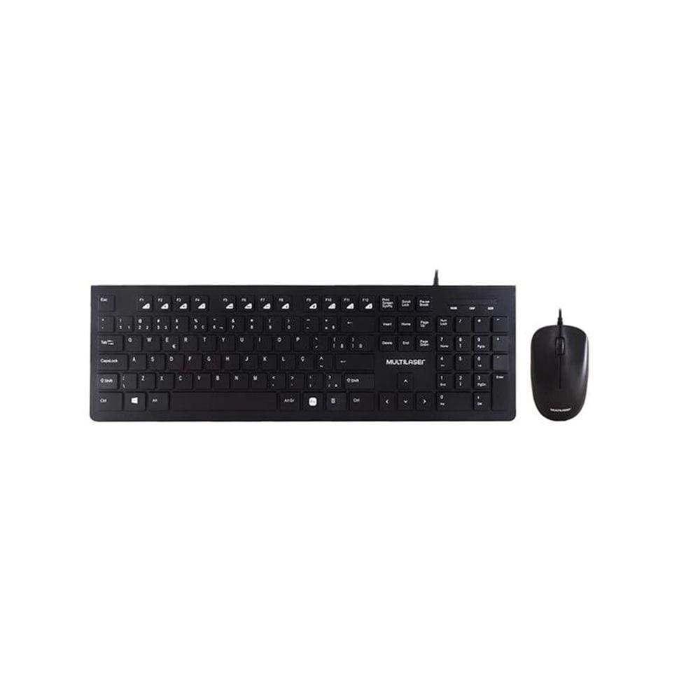 Kit multimidia teclado e mouse multilaser | Pontofrio
