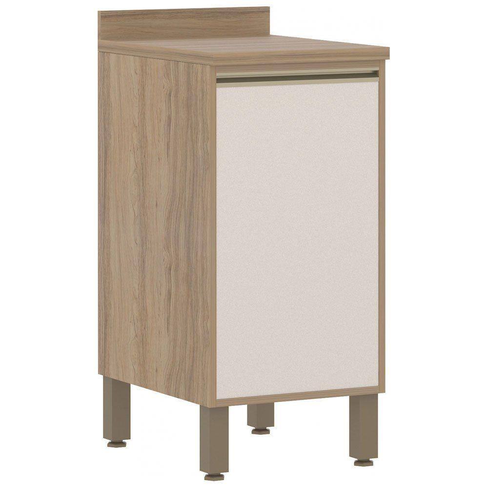 Balcao simples yara luciane vanila grafite metalico | Pontofrio