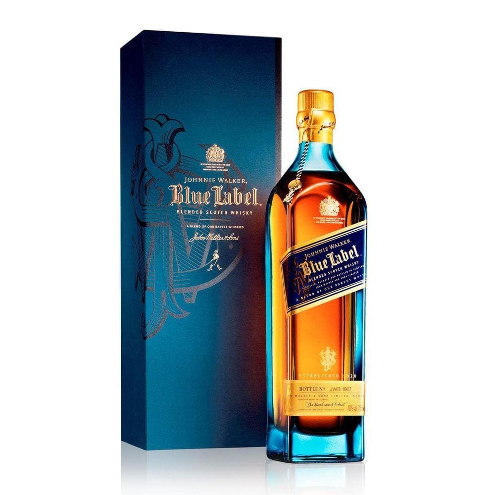 Whisky johnnie walker blue label baccarat | Ponto