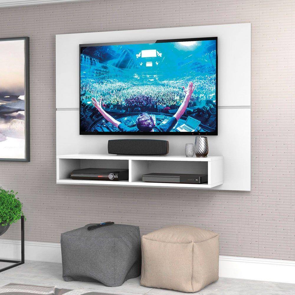 Painel tv 49 polegadas branco artico | Ponto