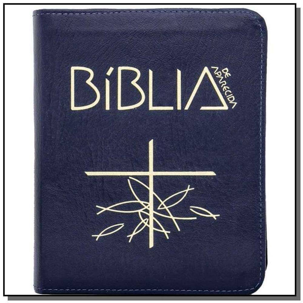 Biblia azul com ziper | Pontofrio