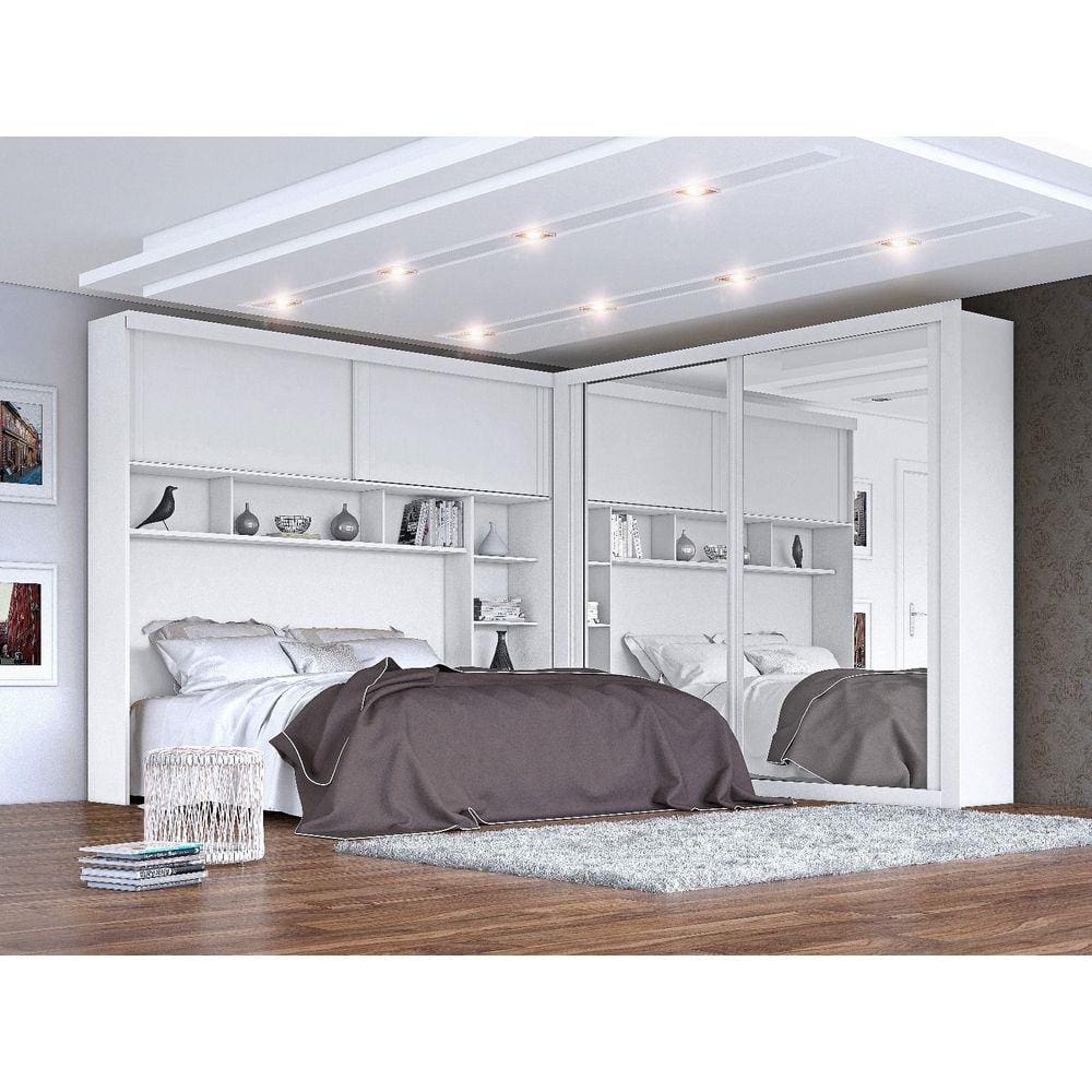 Guarda roupa casal sucupira com cama embutida | Pontofrio