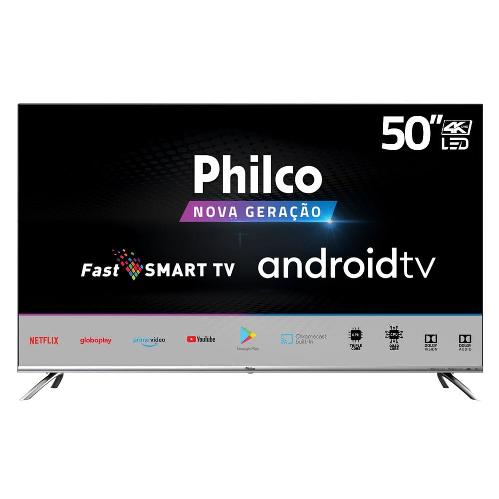 Smart tv philco ptv50g71agbls 4k | Ponto