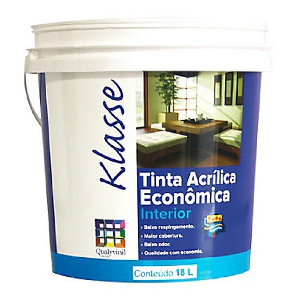 Tinta acrilica fosca branca lata 18 litros | Pontofrio