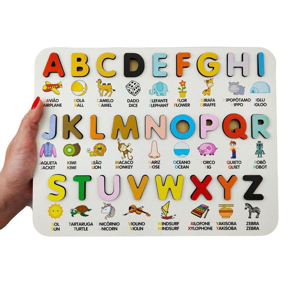 Banner alfabeto ilustrado pedagogico escolar poster | Pontofrio