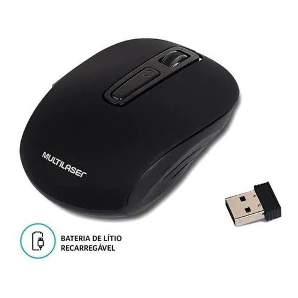 Mouse sem fio branco 12cm | Pontofrio