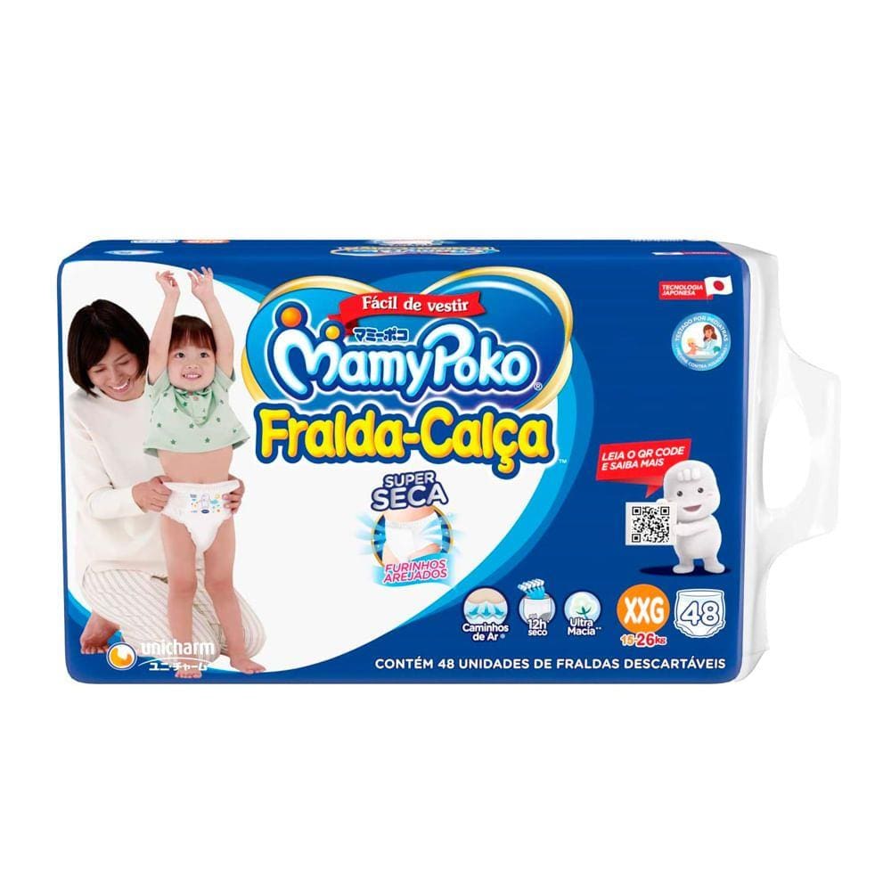 Fralda mamypoko fralda calca xxg | Pontofrio