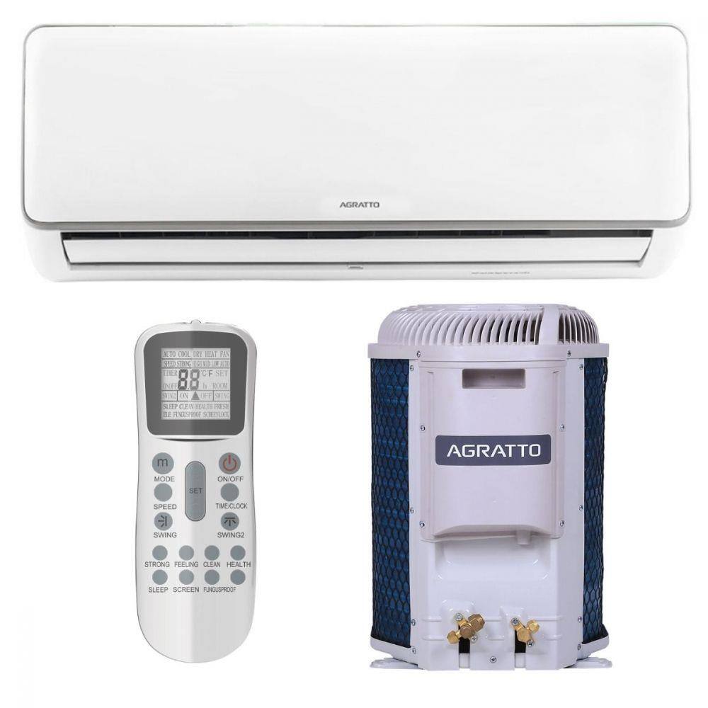 Hi wall 12 000 fr 220v inverter elgin eco life r 410a horiz 12000 Black ...