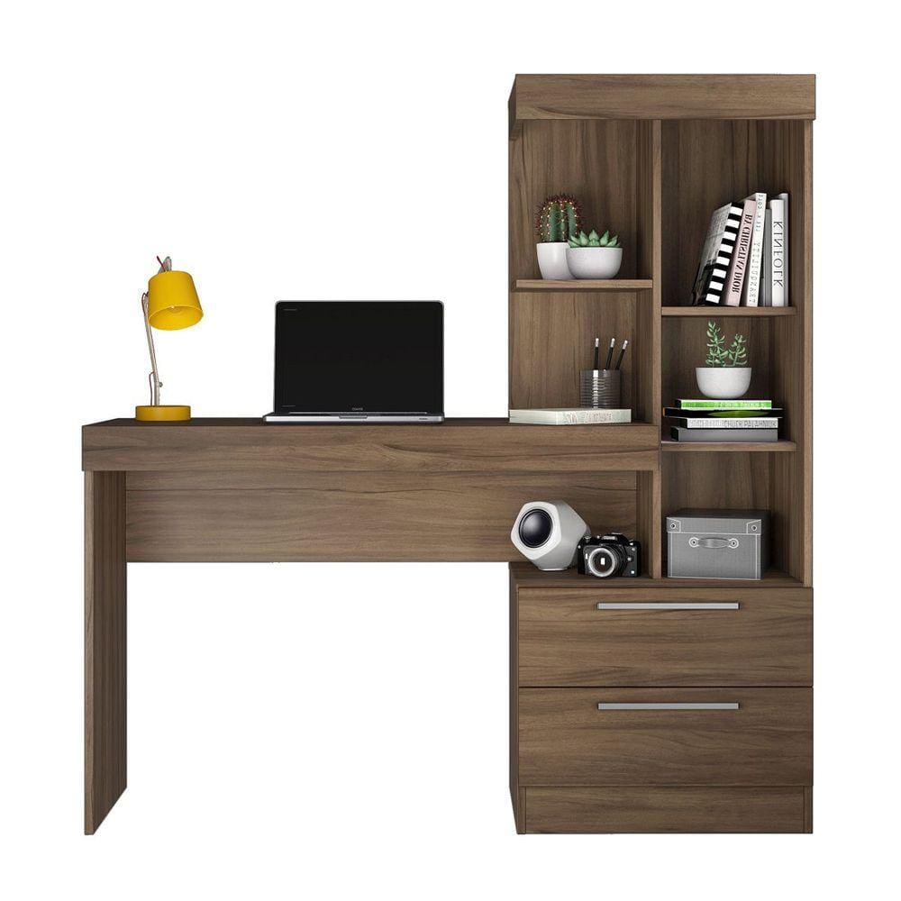 Estante escrivaninha office nogal | Pontofrio Estante escrivaninha office nogal | Pontofrio