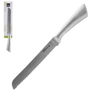 Faca De Serra Inox Grande Para Cortar Pão Bolo Serrilhada | Ponto