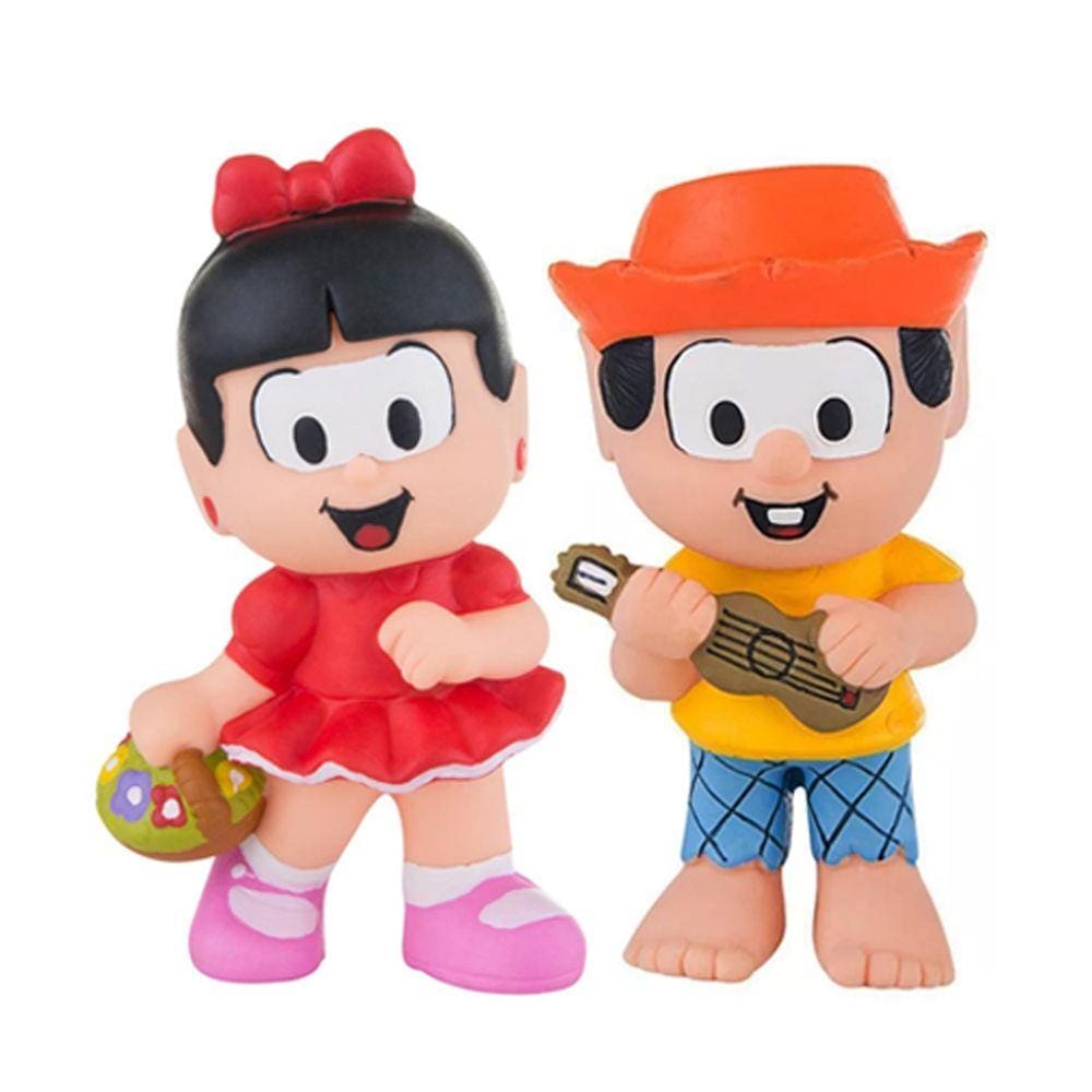 Boneco Turma Monica Chico Bento E Rosinha Pontofrio
