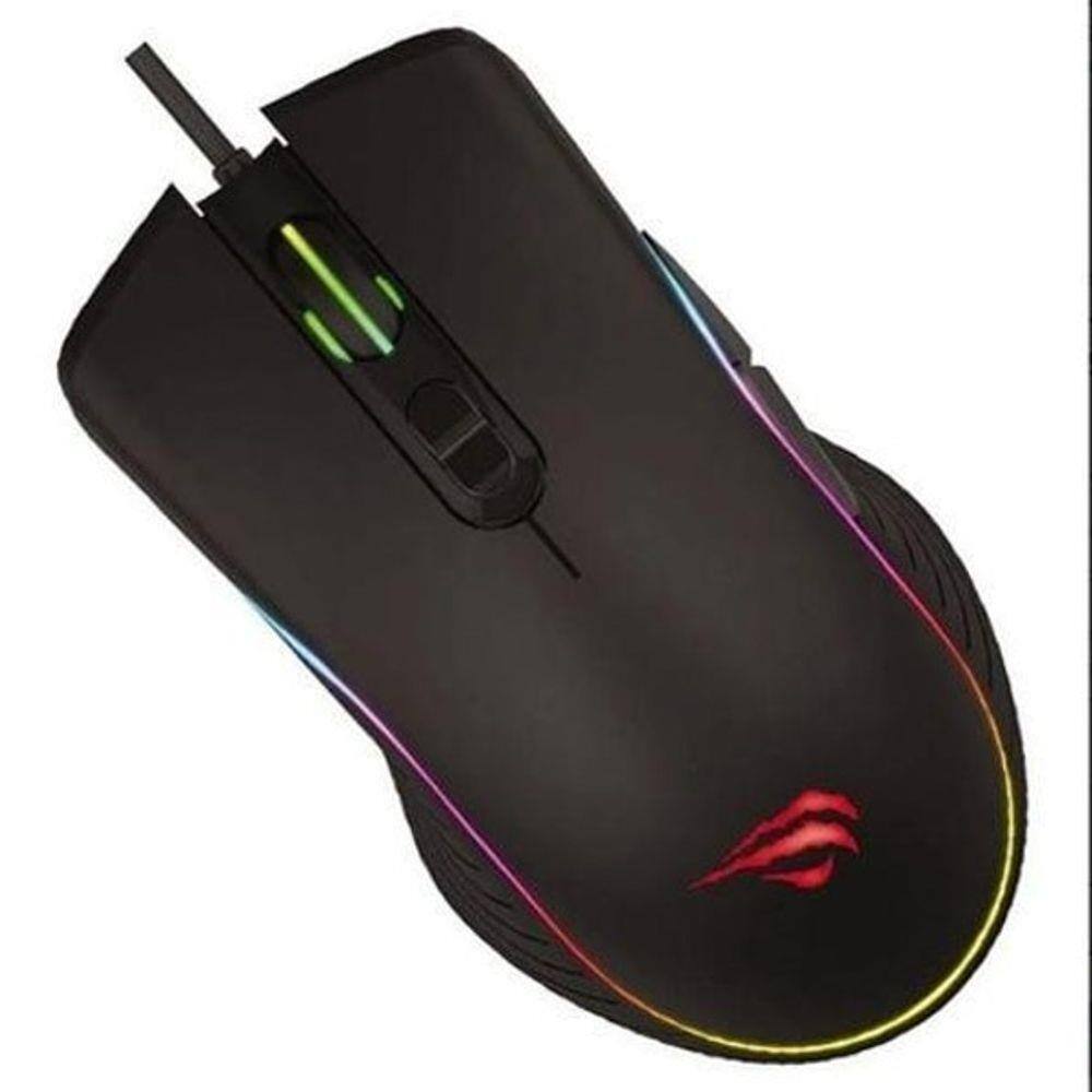 Mouse havit hv ms1001 gamer rgb 4800 dpi 7 botoes software rgb macro e ...