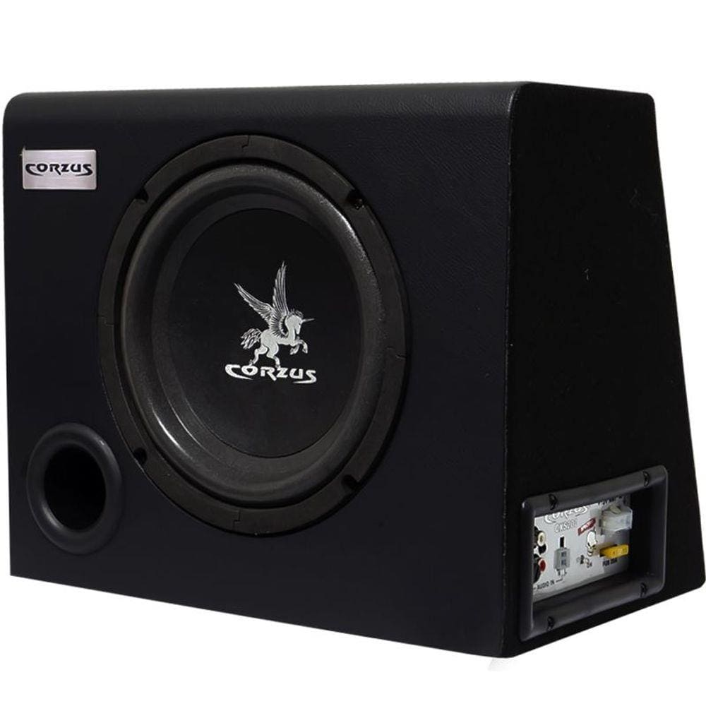 Caixa som automotivo amplificada subwoofer 8 200w rms corzus cxs200 8 com modulo mono | Black ...