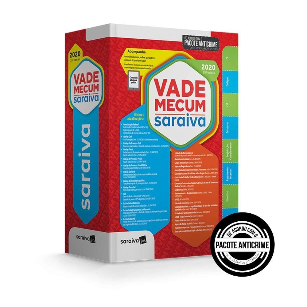 Vade mecum saraiva tradicional 32a edicao 2021 | Pontofrio