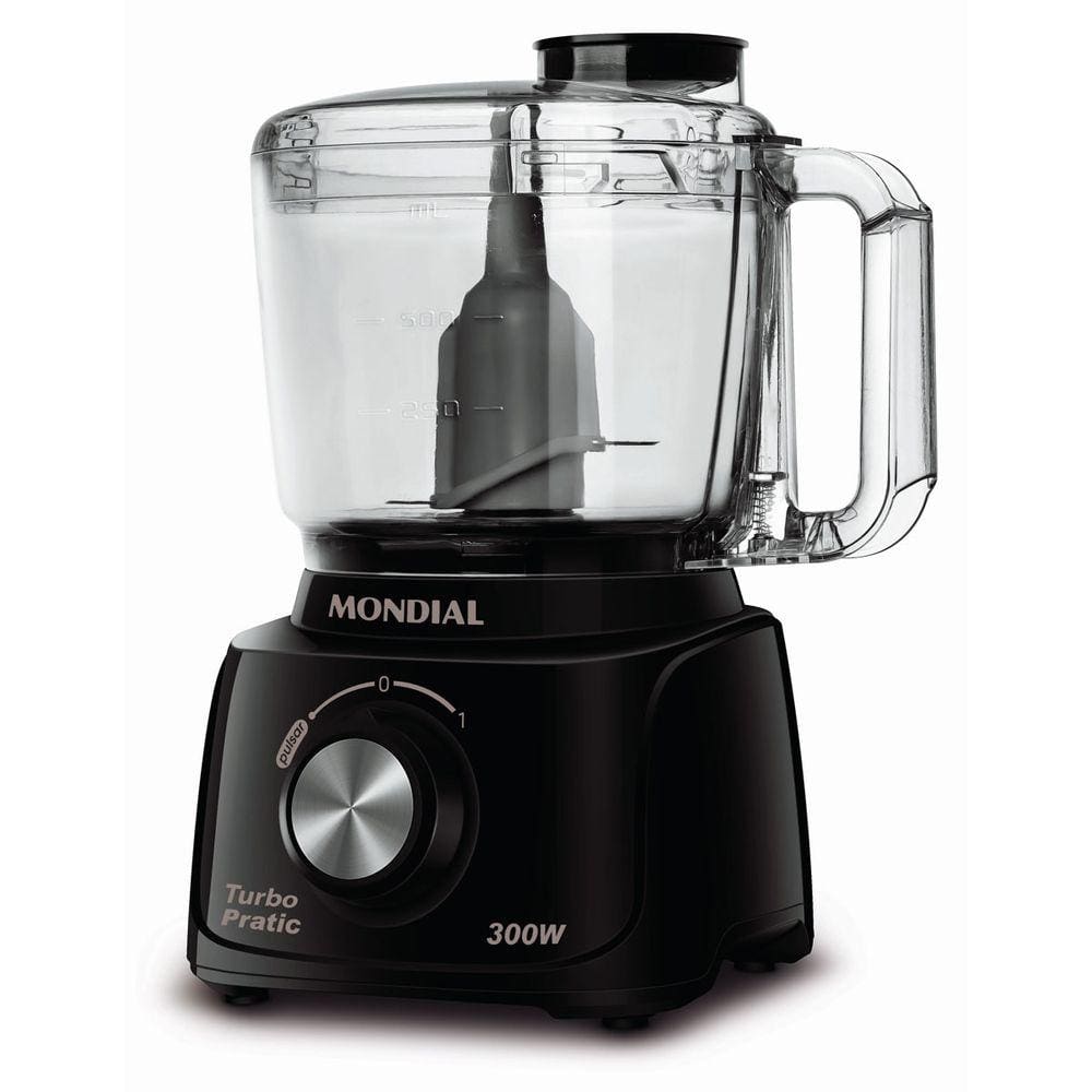Mini processador de alimentos mondial turbo pratic mp 16 300w preto ...