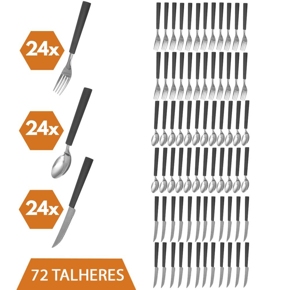 Talheres tramontina inox stainless brasil | Black Friday Pontofrio