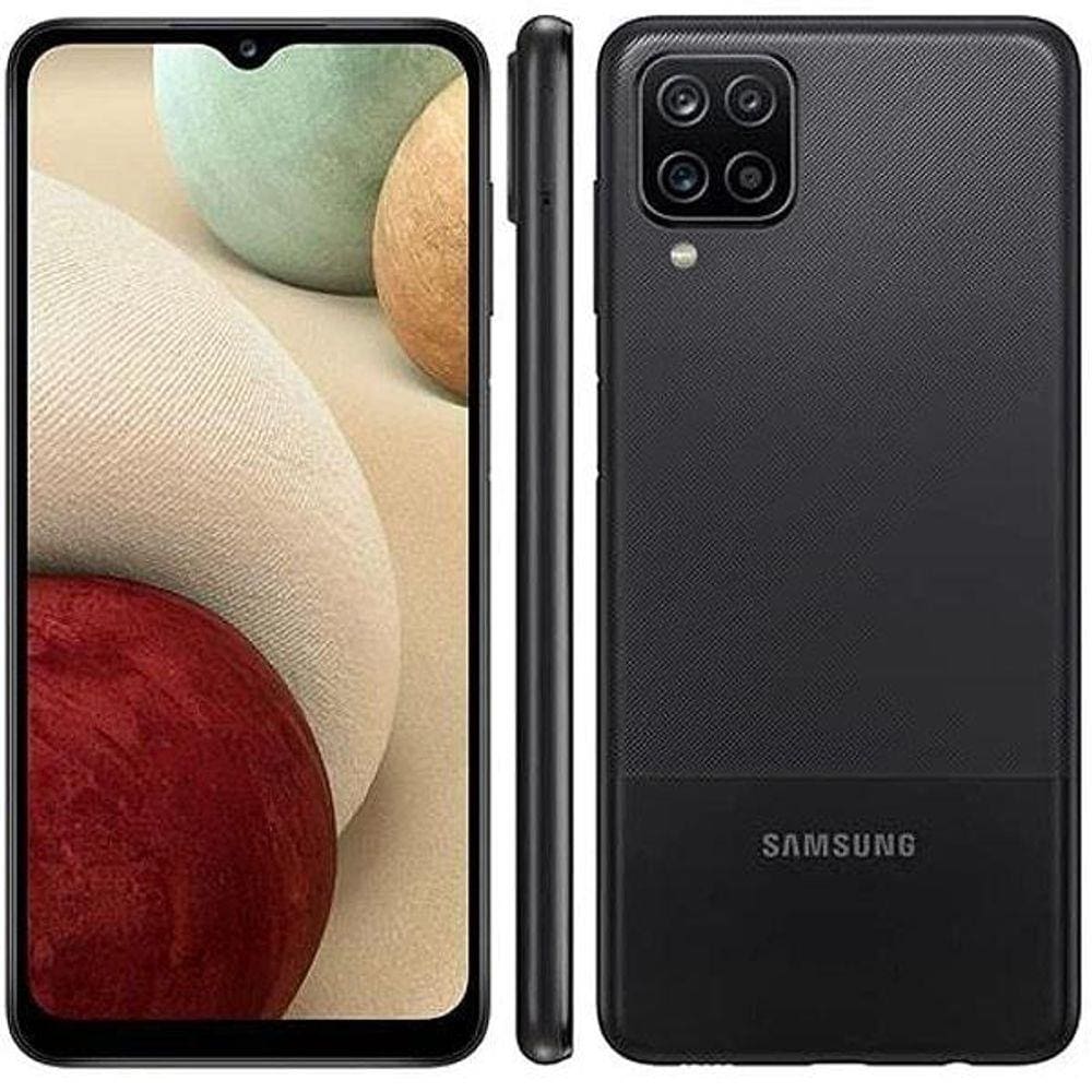 Smartphone samsung galaxy a12 6 5 64gb camera quadrupla preto | Ponto