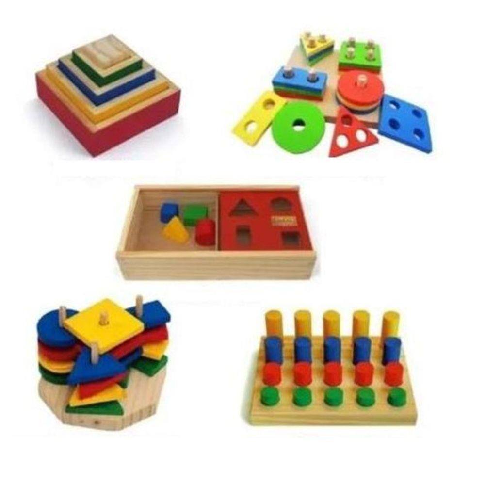 Jogos pedagogicos de madeira | Black Friday Pontofrio