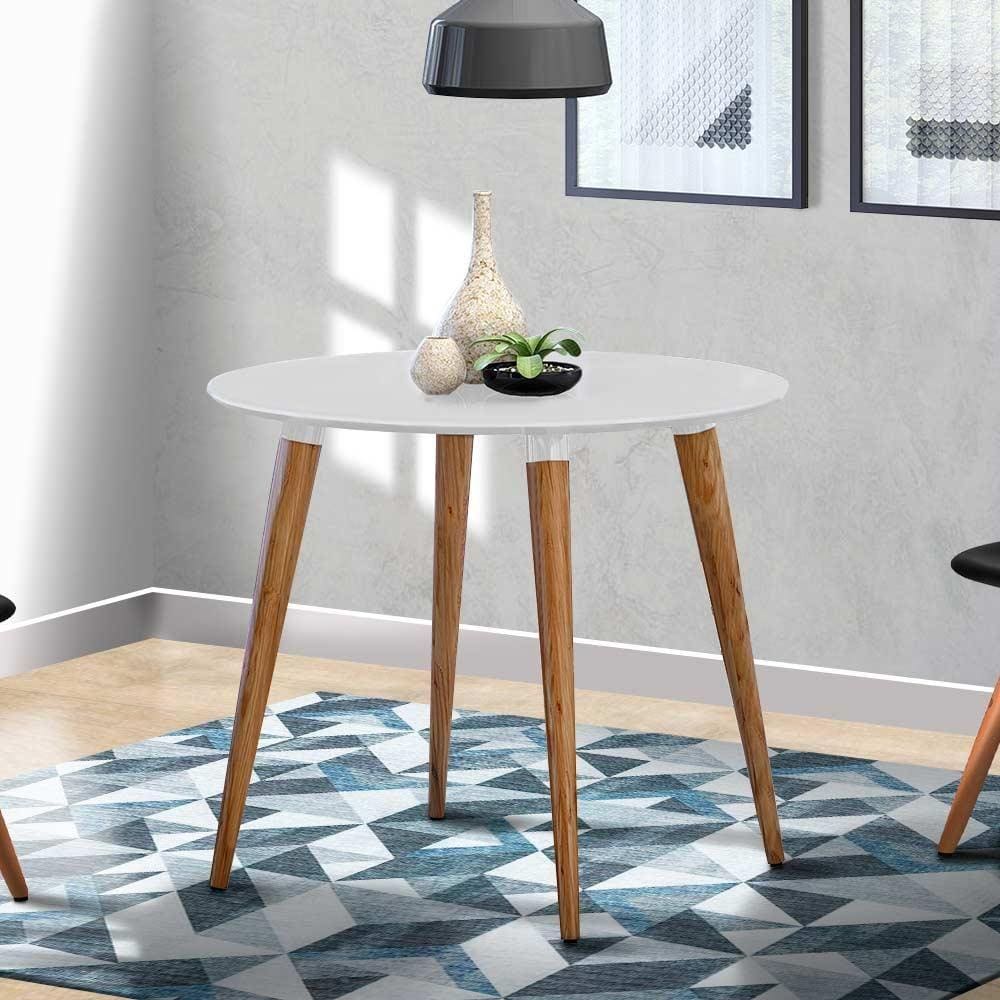 Mesa redonda 4 lugares com pes em aluminio jsn | Ponto