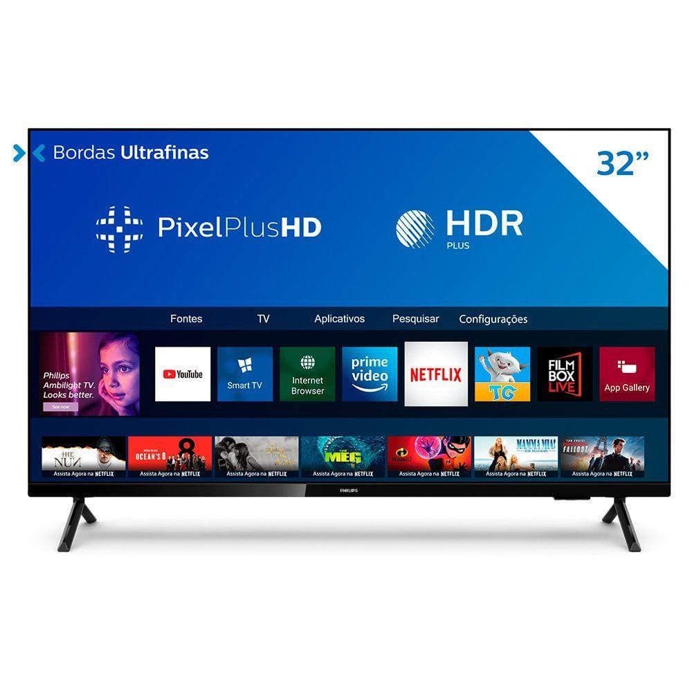 Smart tv led 32 philips 32phg5102 conversor digital 3 hdmi 2 usb | Ponto