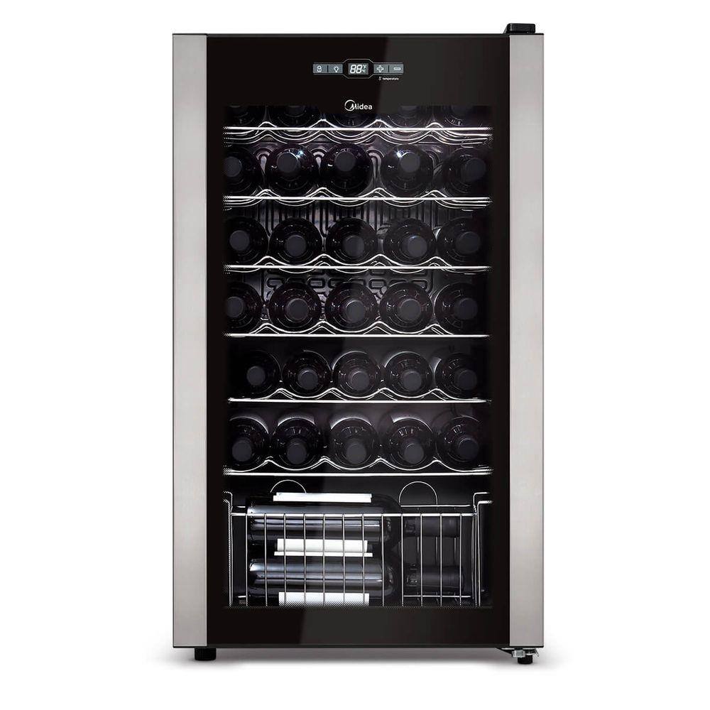 Adega midea com compressor 24 garrafasadega midea com compressor 24 ...