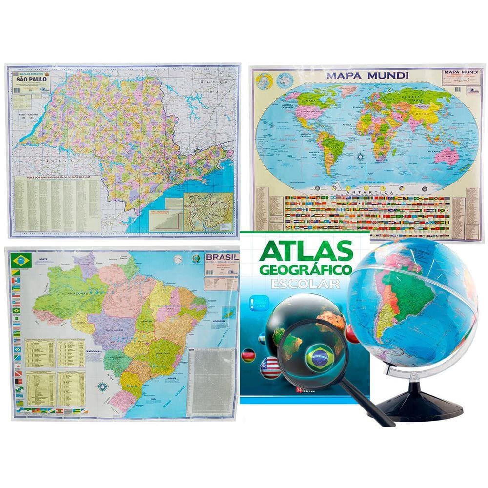 Atlas mapa mundi | Pontofrio