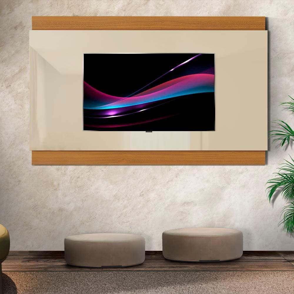 Painel parede madeira tv 50 polegadas | Pontofrio