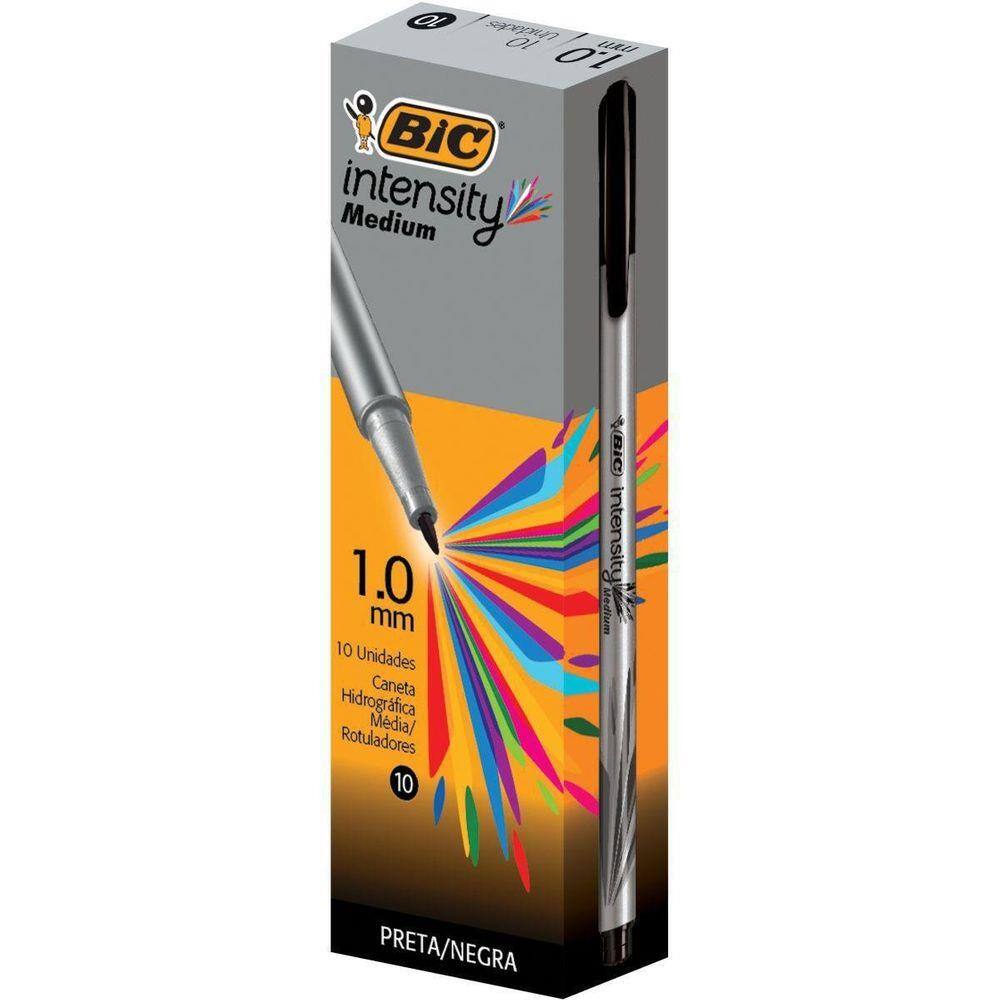 Caneta bic intensity preta | Pontofrio