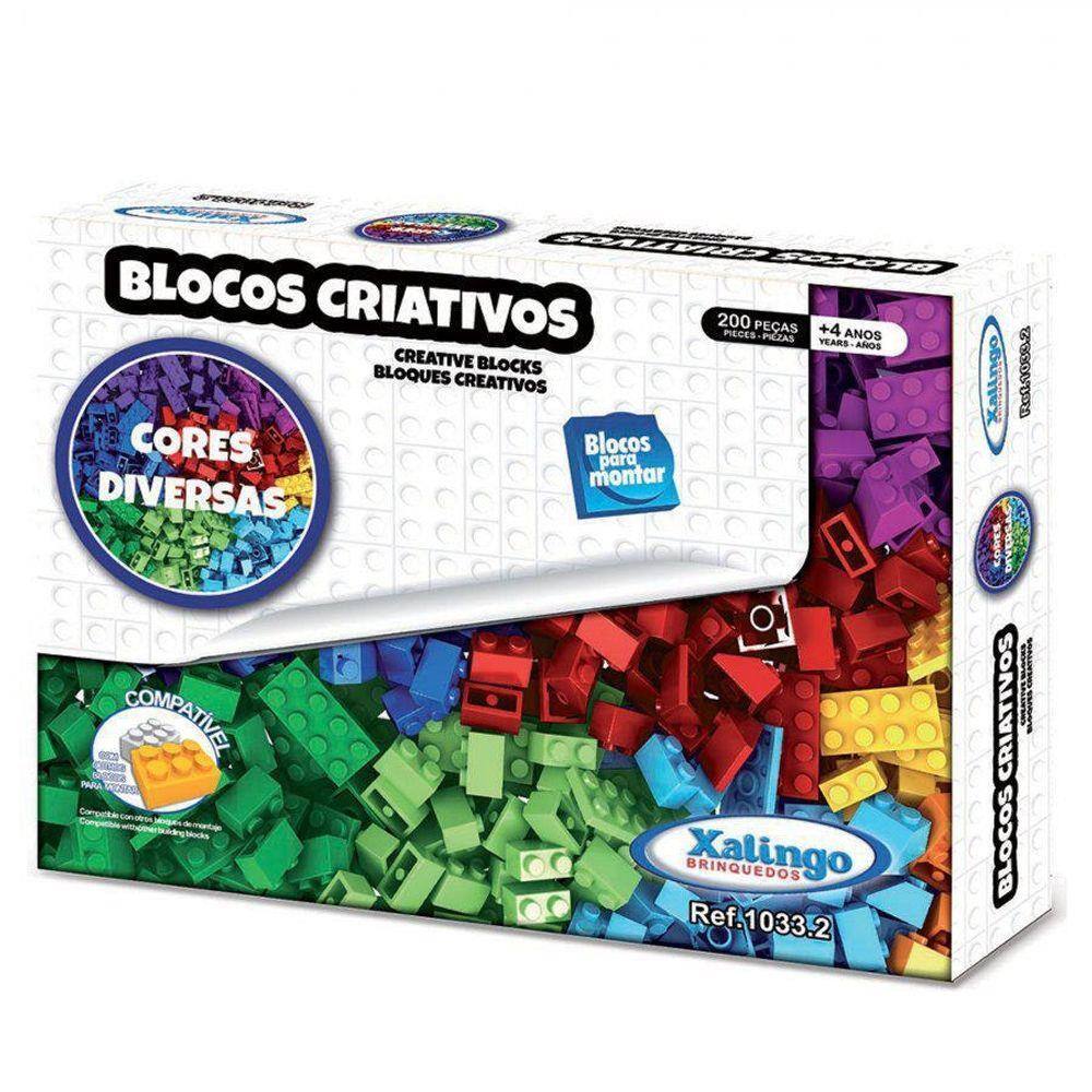 Bloco de montar madeira50 pecas multiblocks xalingo | Pontofrio