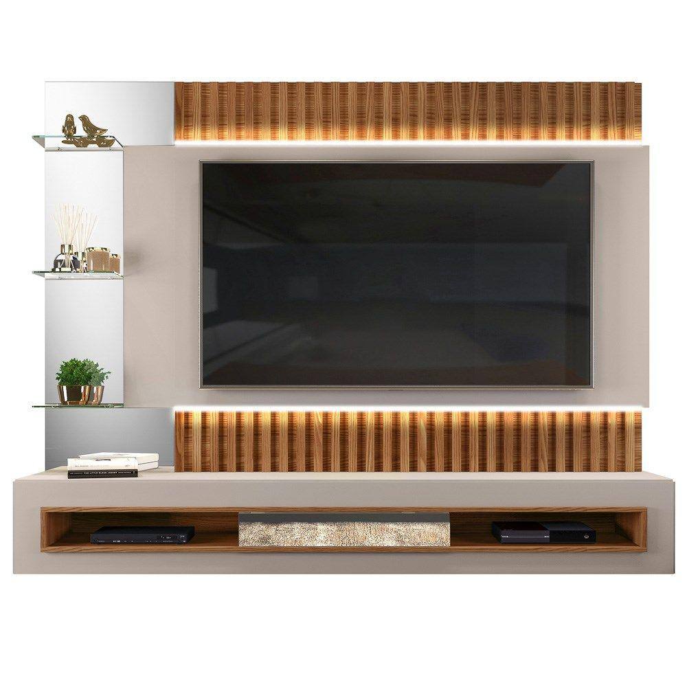 Painel ripado com espelho | Ponto