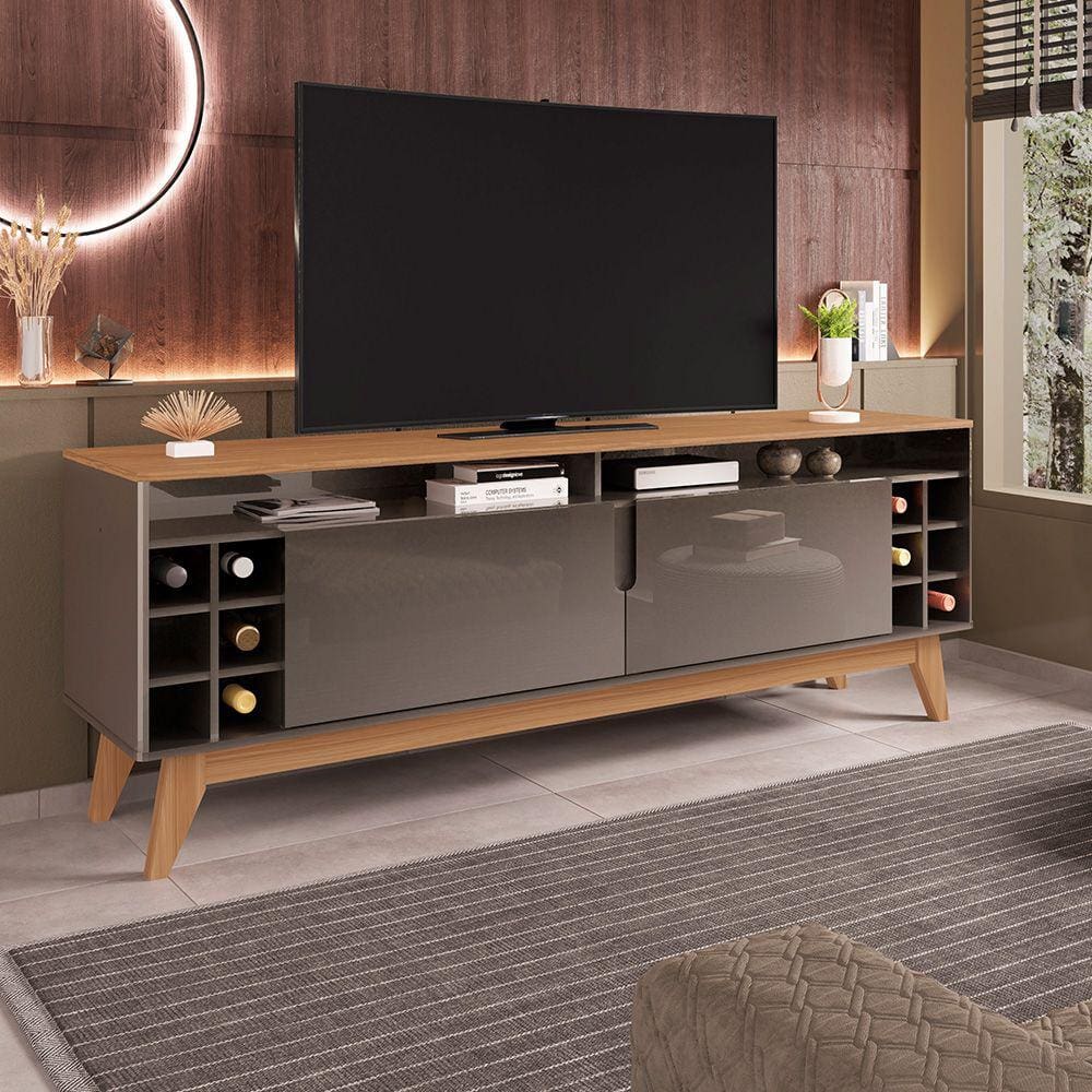 Madeira madeira rack para sala | Pontofrio