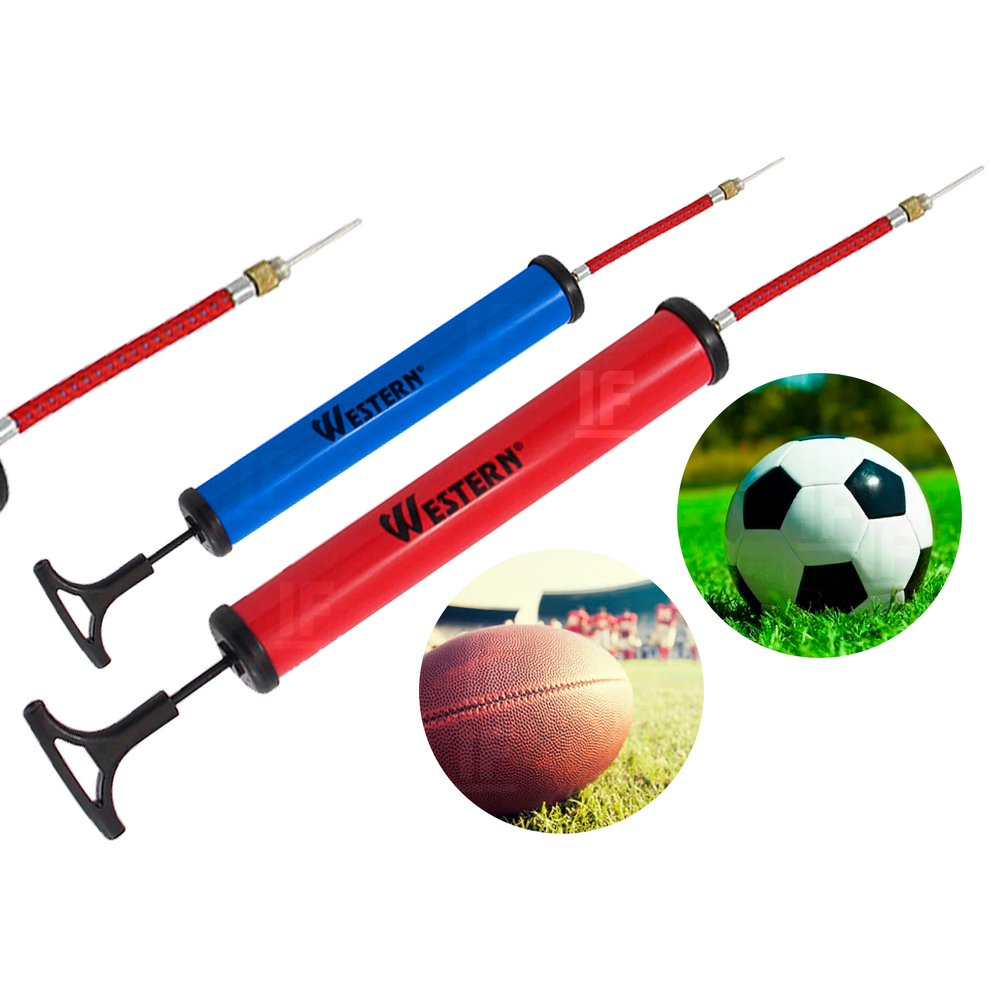 Bomba De Ar Inflador Encher Bola De Futebol Mais Agulha | Pontofrio