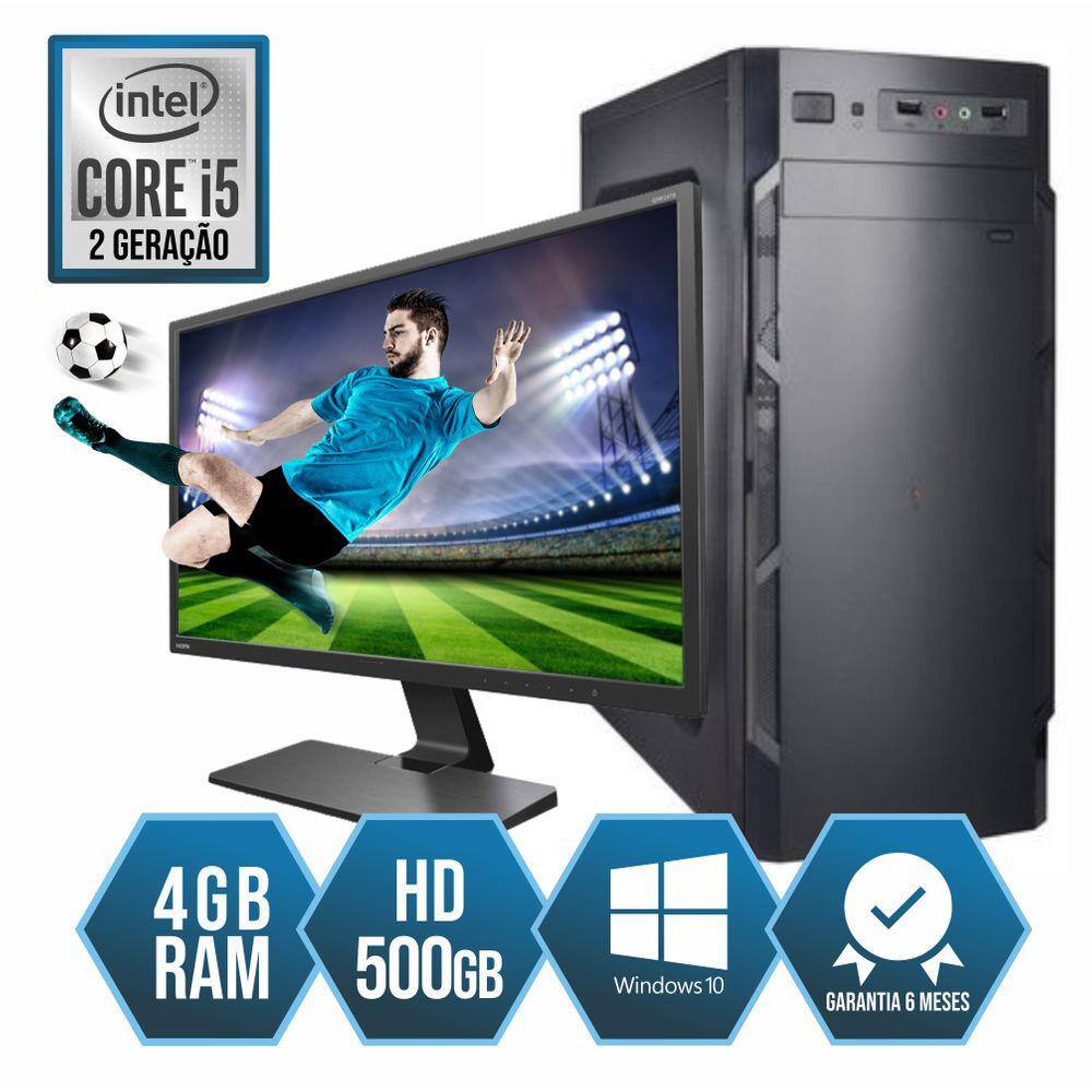 Computador completo facil intel core i5 terceira geracao 4gb hd 500gb monitor 19 hdmi led ...