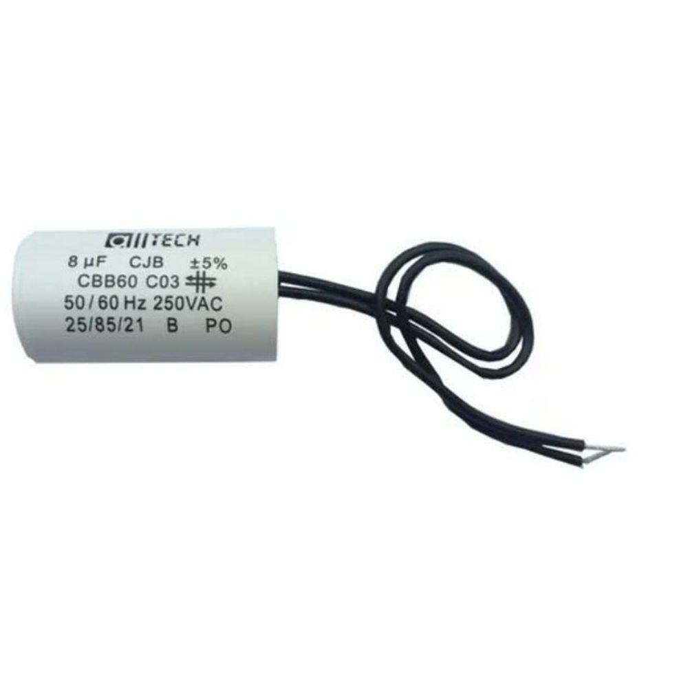 Capacitor motor 250v ac 90uf 2 fio cbb60 | Pontofrio