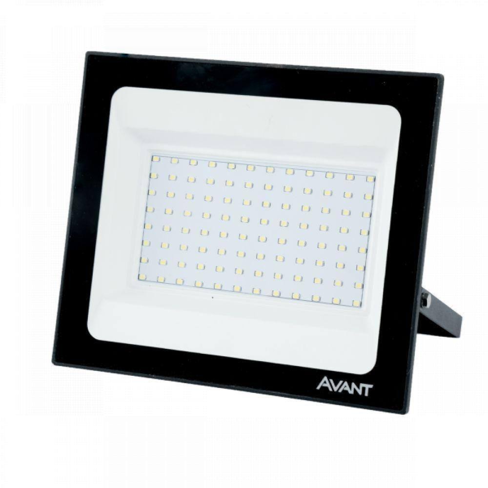 Kit 3 refletor led avant slim 100w 6500k branco frio | Black Friday Pontofrio