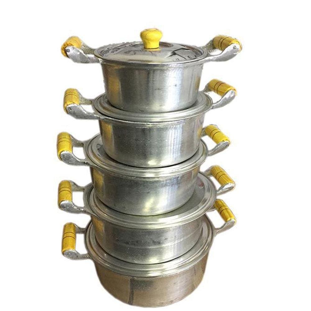 Conjunto de panelas de aluminio batido | Pontofrio