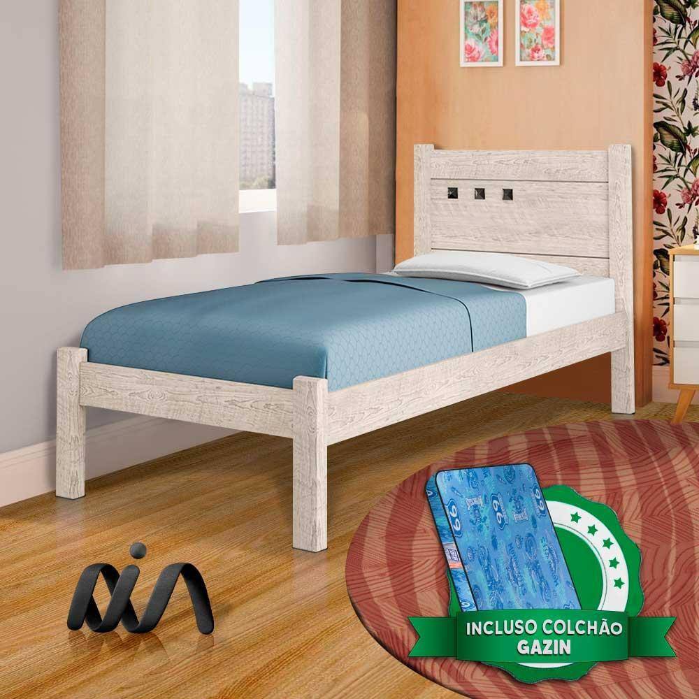 Cama madeiras simples solteiro | Pontofrio