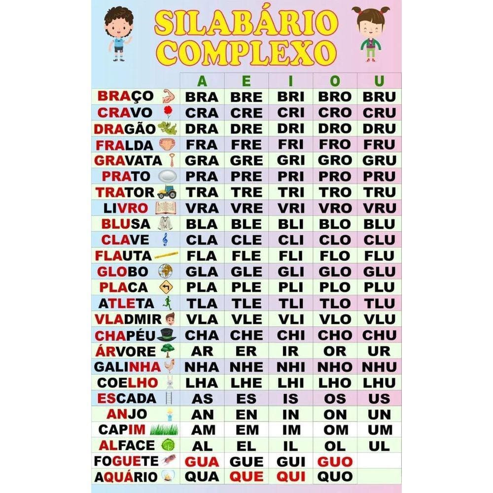 Ditado Ilustrado Silabas Complexas - BINKEDU