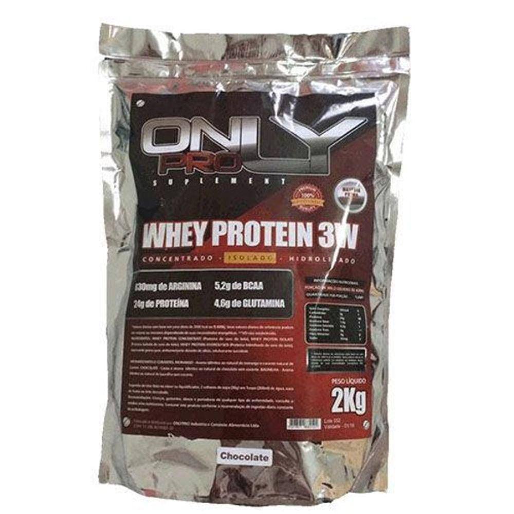 Whey protein 3w only pro | Black Friday Pontofrio