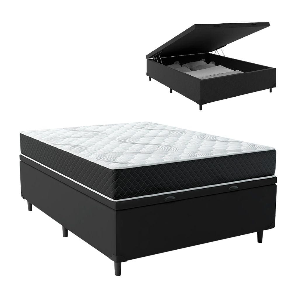Cama Box Bau Casal Umaflex Quem Pontofrio