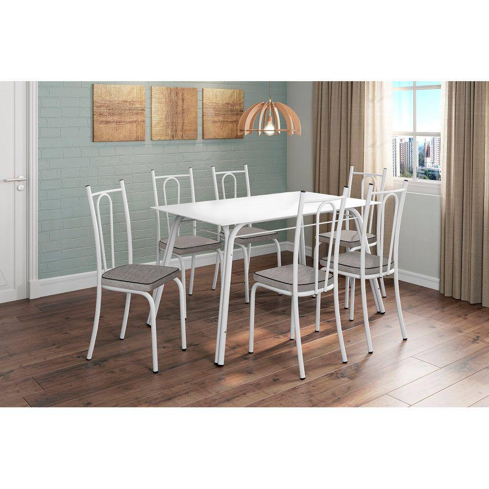 Mesa bella tp vd 160x90 6 cad carmem | Pontofrio