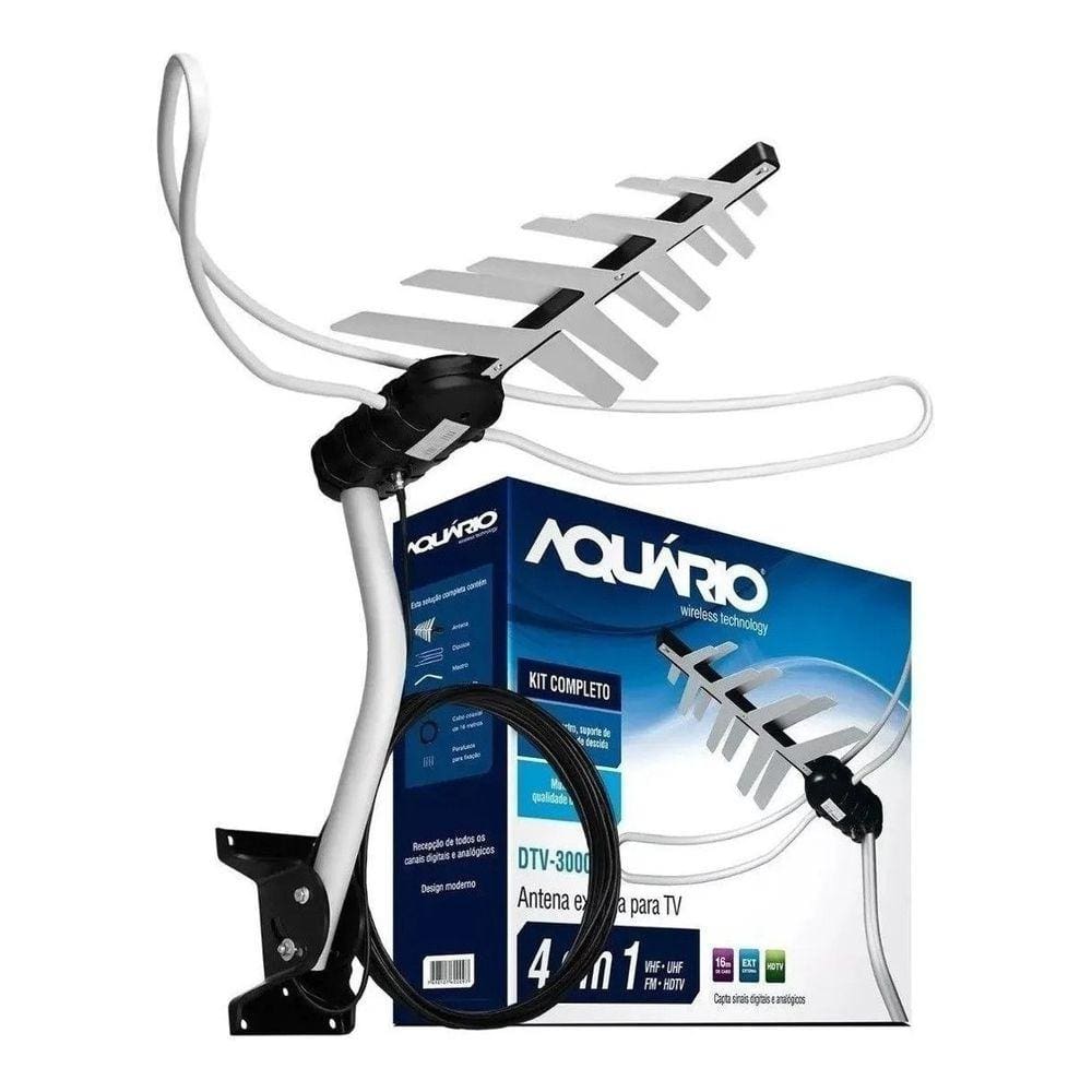Kit antena parabolica digital vivensis com receptor | Pontofrio