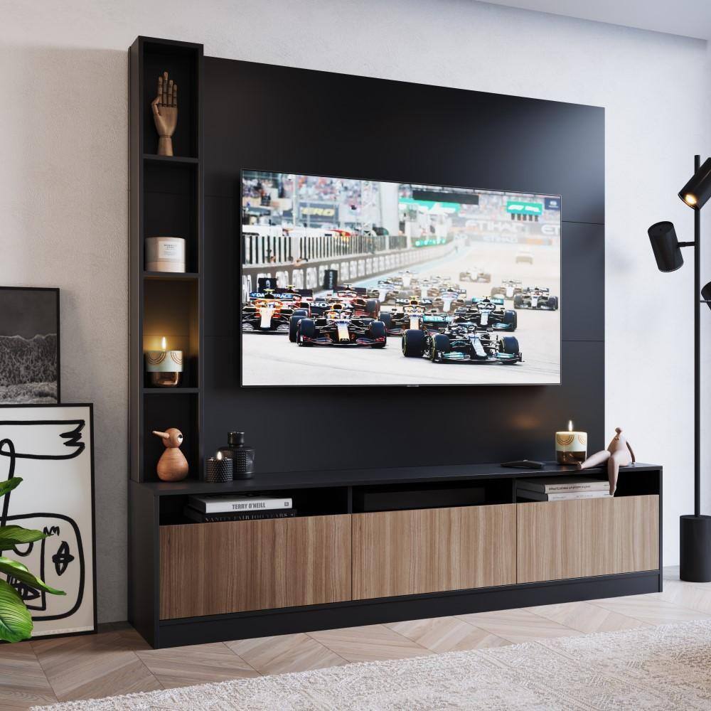 Painel rack madeira 180 cm | Pontofrio