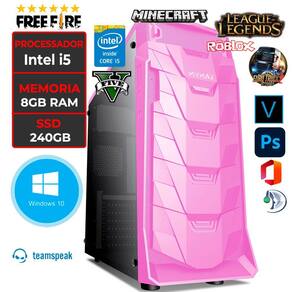 Computador pc gamer rosa | Pontofrio